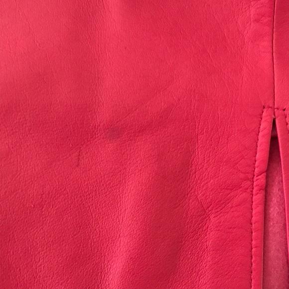 Renaissance | Skirts | Renaissance Vintage Pink Leather Skirt | Poshmark
